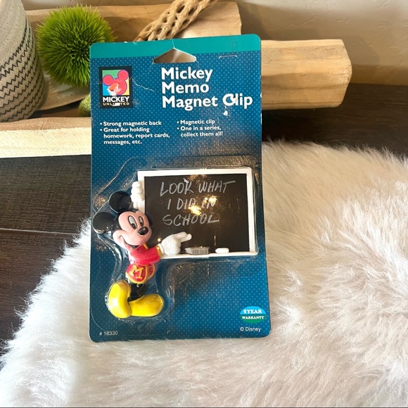 Disney | Other | Vintage Mickeys Mouse Memo Magnet Clip Brand New And ...